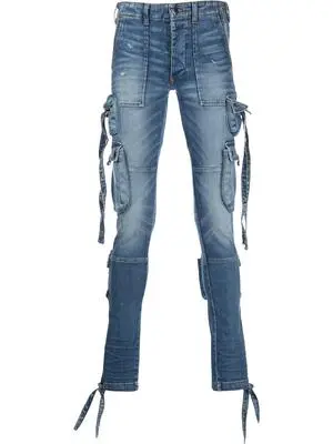 Amiri Skinny Cargo Jeans - Blue