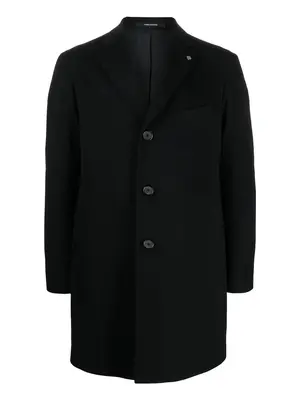 Tagliatore Single-breasted Tailored Coat - Black