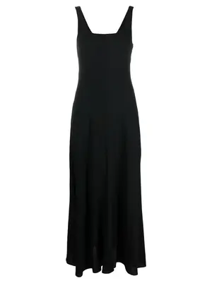 Philosophy Di Lorenzo Serafini Scoop Neck Flared Dress - Black
