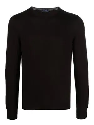 BARBA NAPOLI Crew-neck Knit Jumper - Brown