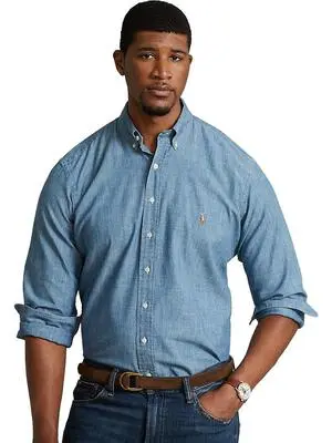 Ralph Lauren Indigo Chambray Shirt - Medium Indigo