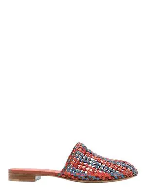 FERRAGAMO Ellas Mesh Flat Sandals - Orange
