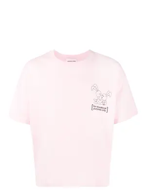 Natasha Zinko Bunny-print T-shirt - Pink