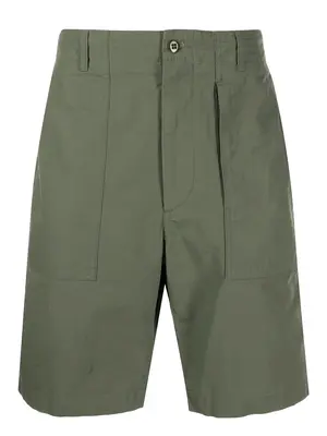 Engineered Garments High-waisted Straight-leg Shorts - Green