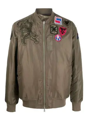 MAHARISHI Patch-detail Reversible Bomber Jacket - Green