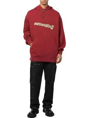 Jacquemus Le Sweatshirt Spirale Hoodie - Red