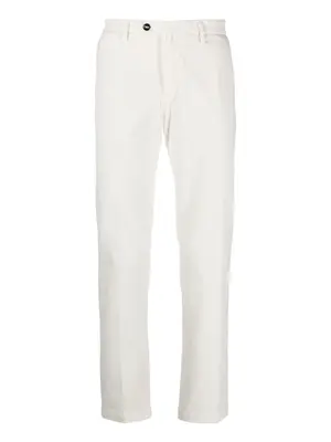 BRIGLIA 1949 Slim-cut Chino Trousers - White