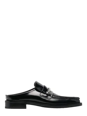 Martine Rose 30mm Chain-detail Loafers - Black