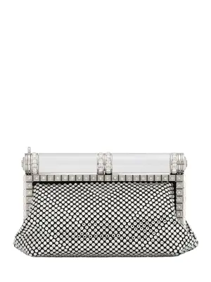 Dolce & Gabbana Rhinestone-embellished Clutch - Grey