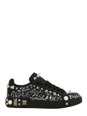 Dolce & Gabbana Portofino Low-top Sneakers - Black