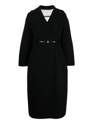 JIL SANDER Jil Sander Belted Virgin Wool Coat