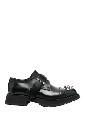 Alexander McQueen Studded Toe-cap Monk Shoes - Black