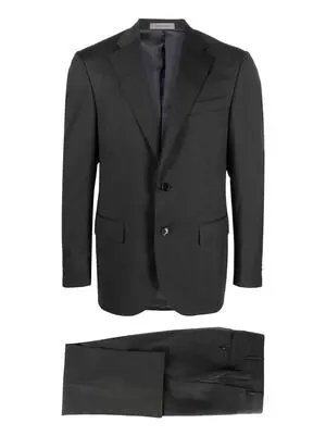 Corneliani Single-breasted Virgin-wool Suit - Grey