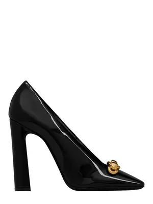 Saint Laurent Swing Chain-link Pumps - Black