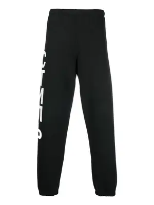 Heron Preston Ctnmb Logo-print Track-pants - Black
