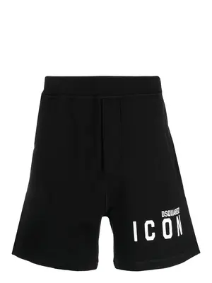 Dsquared2 Logo-print Track Shorts - Black