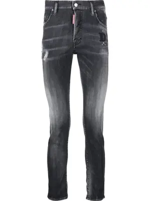 Dsquared2 Faded Skinny-fit Jeans - Black