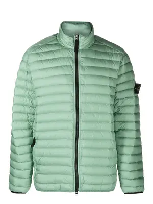 Stone Island Compass Patch Puffer Jacket - Green