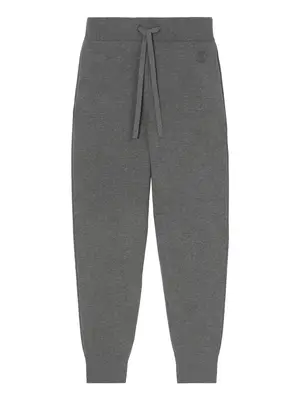 Burberry Embroidered Monogram Sweatpants - Grey