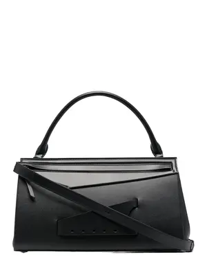 MAISON MARGIELA Snatched Leather Tote - Black