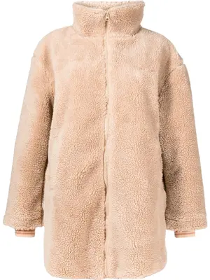 The Upside Woodford Faux-shearling Jacket - Brown
