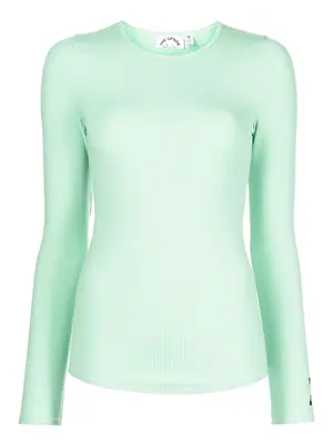 The Upside Solstice Giselle Ribbed Top - Green