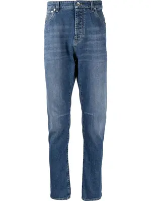 Brunello Cucinelli Straight-leg Jeans - Blue