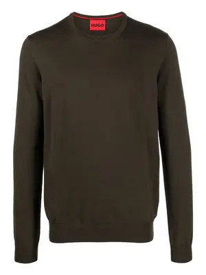 BOSS Crew-neck Jumper - Brown