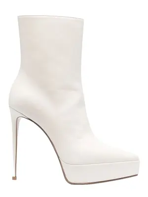 LE SILLA 150mm Heeled Pointed Boots - Neutrals