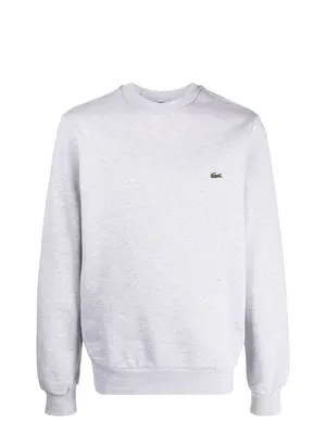 Lacoste Crew Neck Fleece Jumper - Grey