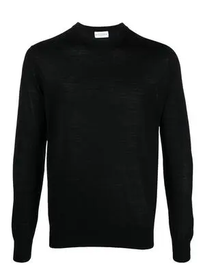 BALLANTYNE Fine-knit Wool Jumper - Black