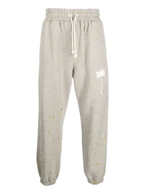 Palm Angels Paint Splatter Track Pants - Grey
