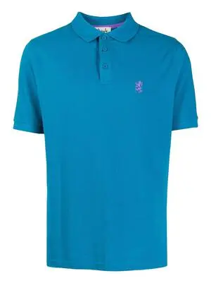 Pringle Of Scotland Heritage Golf Cotton Polo Shirt - Blue