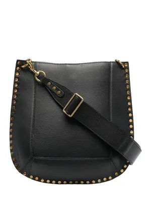 Isabel Marant Oskan Leather Shoulder Bag - Black