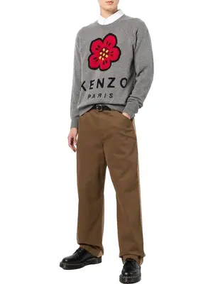 Kenzo Boke Flower Crew-neck Jumper - Grey