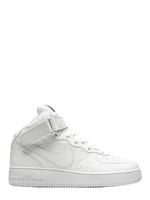 Nike X Louis Vuitton X Virgil Abloh Air Force 1 Mid Sneakers - White