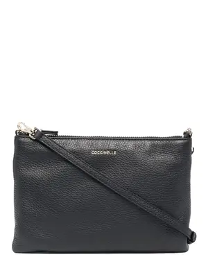 COCCINELLE Pebbled-texture Crossbody Bag - Black