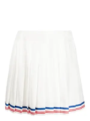 Casablanca Pleated Skirt - White