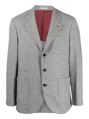 BRUNELLO CUCINELLI Hounds-tooth-print Blazer