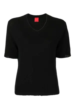 Cashmere In Love Miller Fine-knit Top - Black
