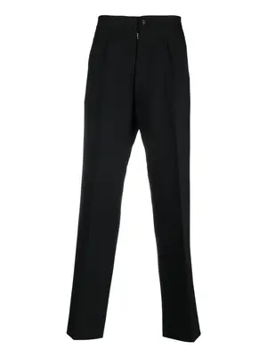 MAISON MARGIELA Herringbone Wool Trousers - Black