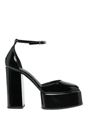 3JUIN 3JuIN 115mm Platform Leather Pumps Black