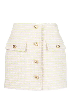 PUSHBUTTON PushBUTTON Button-Up Mini Skirt