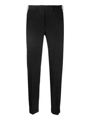 PT TORINO Straight-leg Tailored Trousers - Black