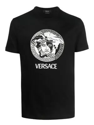 Versace Medusa-print T-shirt - Black