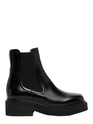 Marni Ridged-sole Chelsea Boots - Black