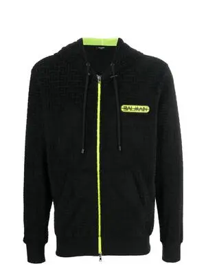 Balmain Logo-print Hoodie - Black