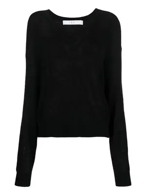 IRO PARIS V-neck Knitted Sweater - Black