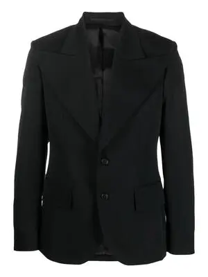 WALTER VAN BEIRENDONCK Single-breasted Tailored Blazer - Black