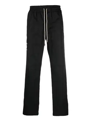 JUST DON Logo-embroidered Track Pants - Black
